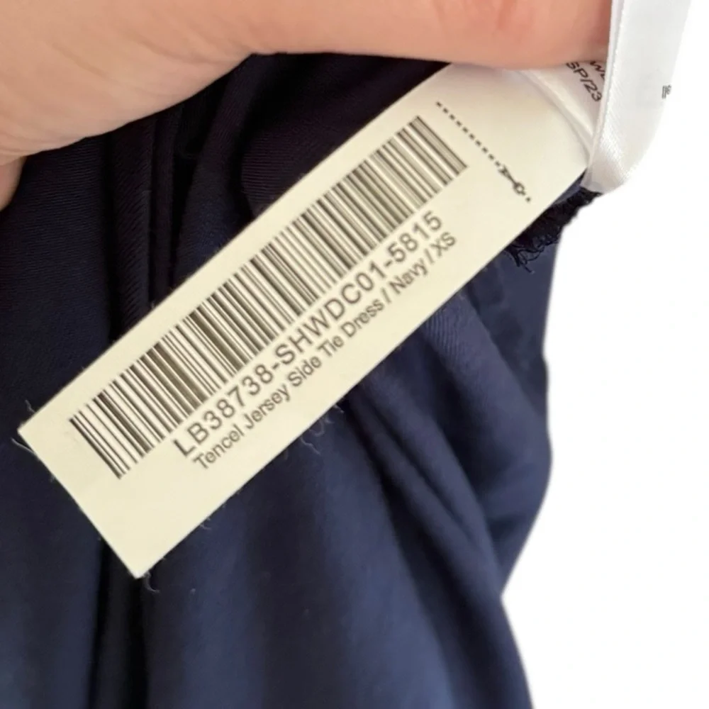 Quince | Dresses | Quince New Navy Tencel Jersey Side Tie Dress | Poshmark